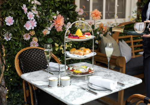 Dalloway Terrace in The Bloomsbury Hotel | Instagrammable Afternoon Tea ...